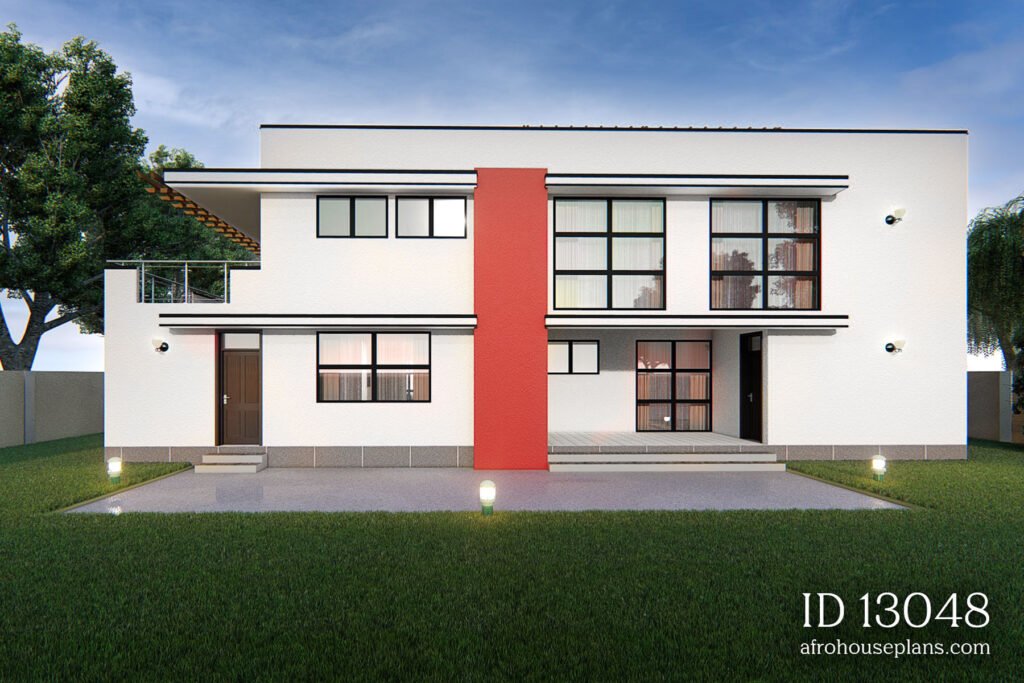 Modern 5 Bedroom House Design 13048 – AfrohousePlans