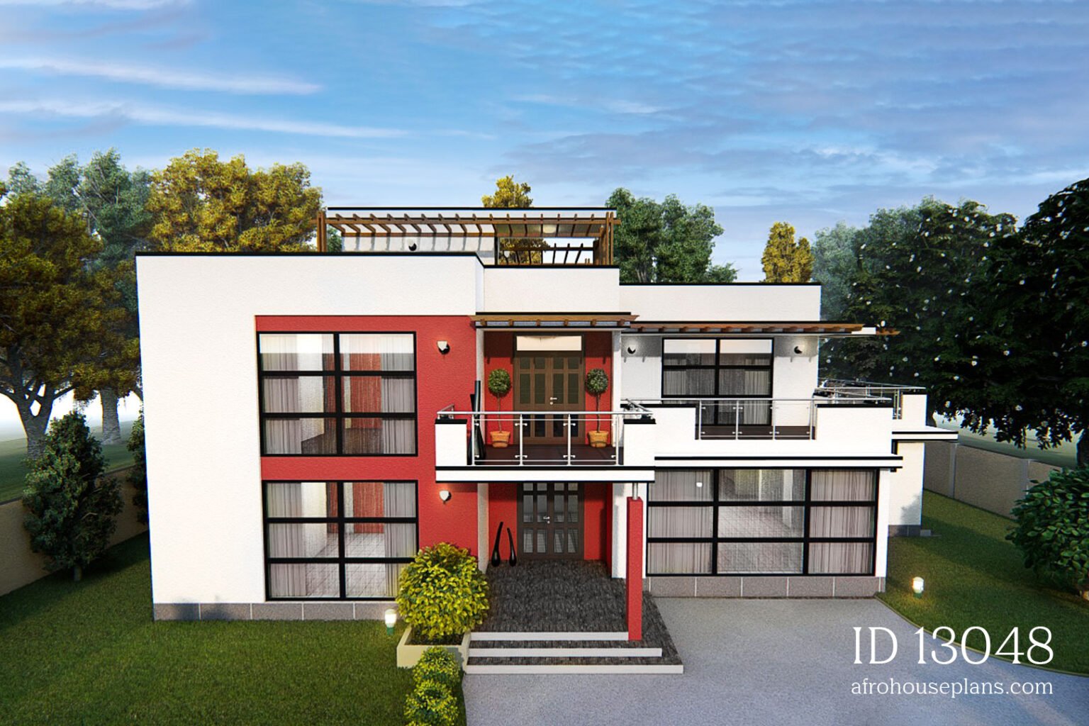 Modern 5 Bedroom House Design 13048 – AfrohousePlans