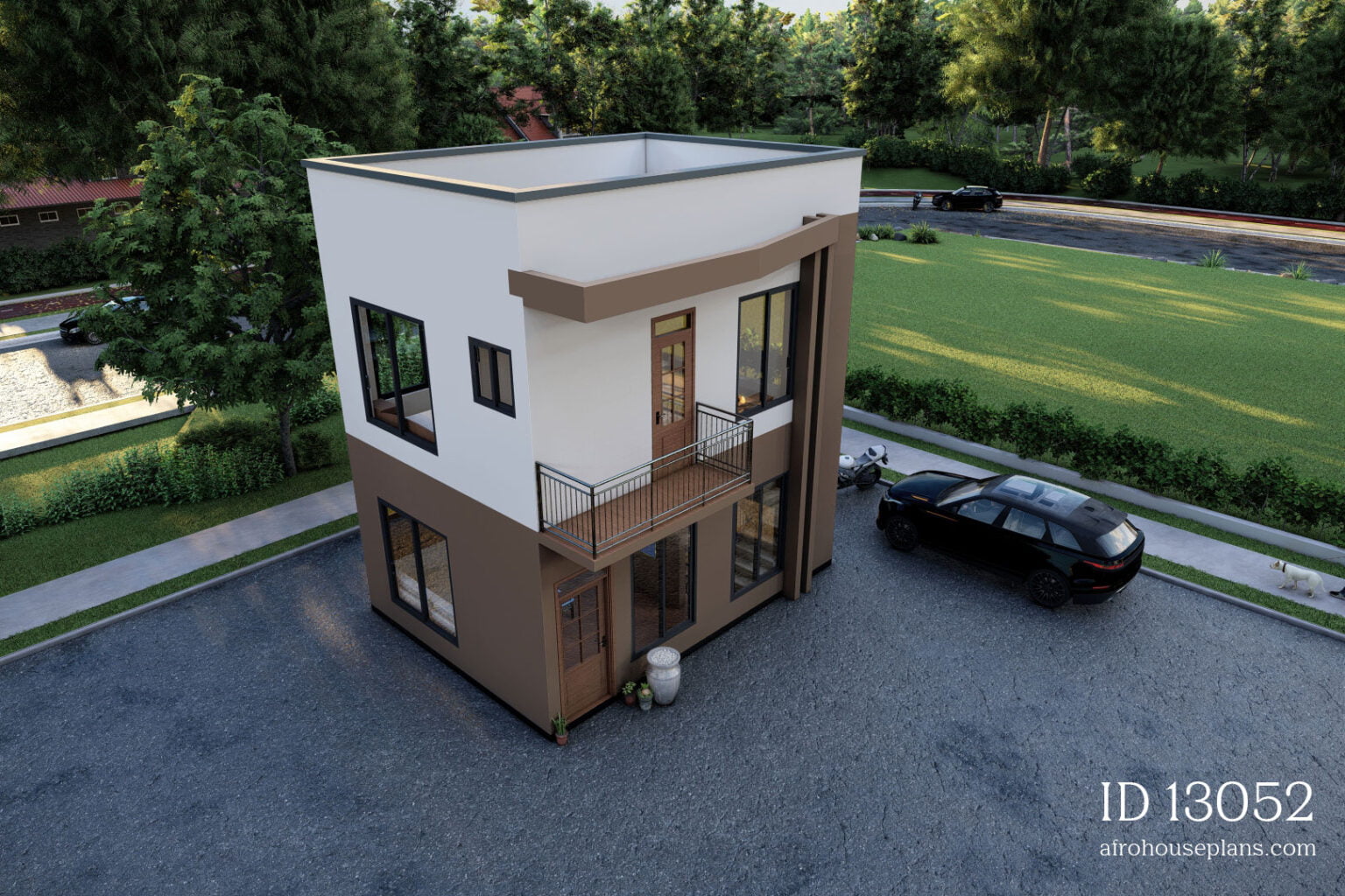 2 Bedroom Storey Building Plan In Ghana – AfrohousePlans